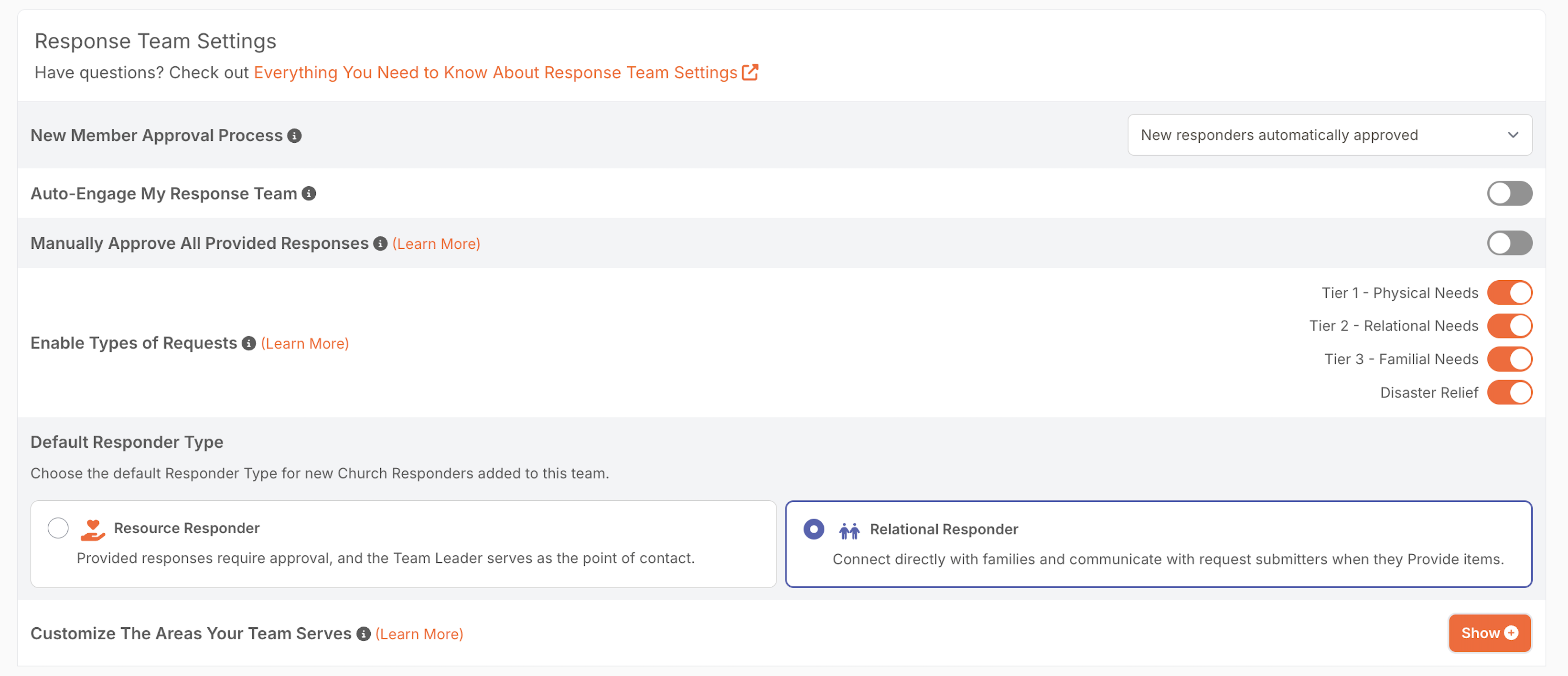 ⛪️ Everything You Need to Know About Response Team Settings – CarePortal